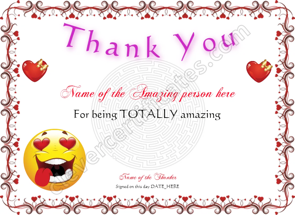 Amazing You Award - Editable Awards, Personal & Other Template | Cleve