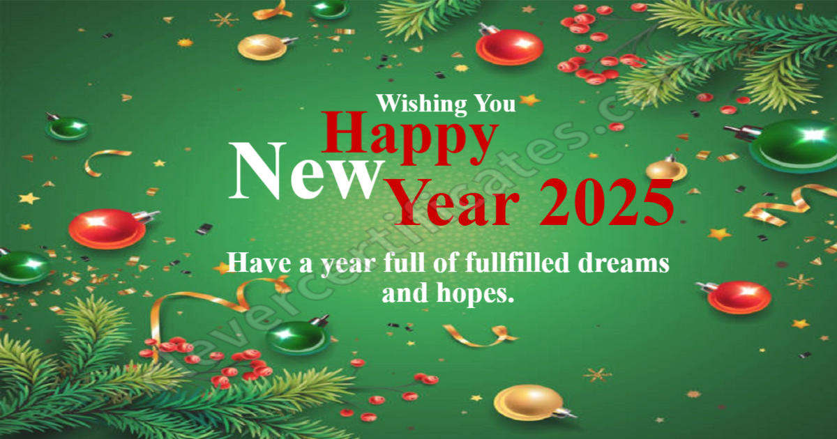 Editable New Year Wishing Facebook Post - Editable Instagram Posts Tem