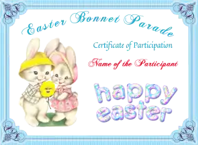 Easter Bonnet Parade Award - Editable Easter Template | Clever Certifi